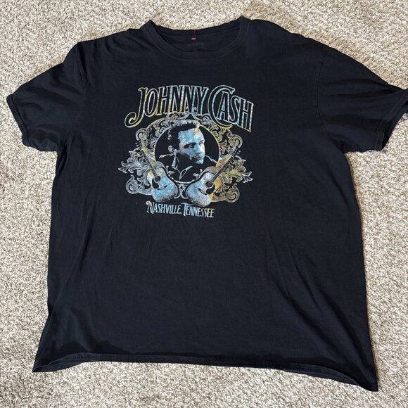 Johnny Cash | Shirts | Johnny Cash Tee Shirt Black Nashville Tennessee ...